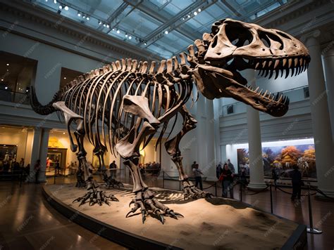 Foto Tyrannosaurus Rex Esqueleto De Dinosaurio Del Museo De Historia