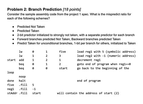 Solved Consider The Sample Assembly Code From The Project 1