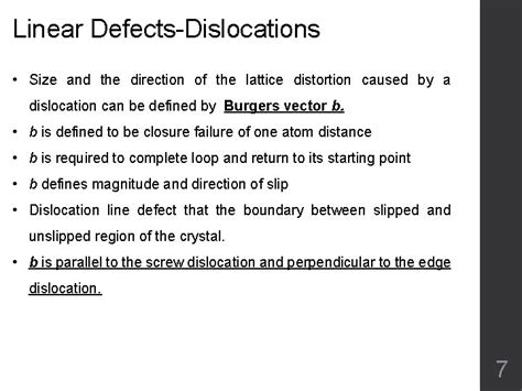 Imperfections In Solids Types Of Imperfections Point Defects