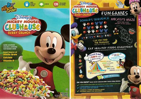 Mickey Mouse Clubhouse Berry Crunch 2007 Mickey Mouse Clubhouse Cereal Box