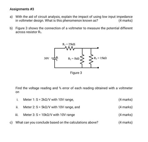 Solved Assignments 3 A With The Aid Of Circuit Analysis