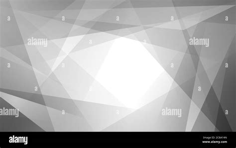 Abstract Background Of Straight Intersecting Lines And Polygons In Gray Colors Stock Vector