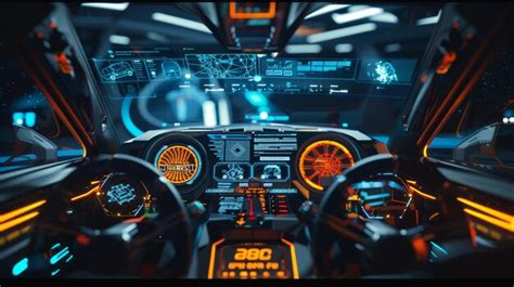 Premium Photo Autonomous Car Cockpit Driverless Car Hud Headup