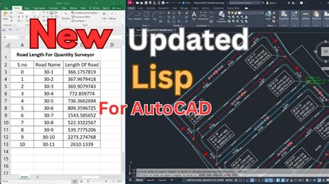 Autocads Latest Lisp Live Labels And Direct Excel Export Youtube
