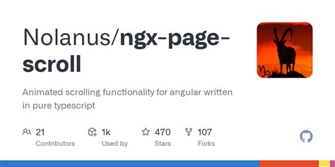 GitHub Nolanus Ngx Page Scroll Animated Scrolling Functionality For Angular Written In Pure