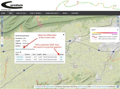 OpenStreetMap Curvature