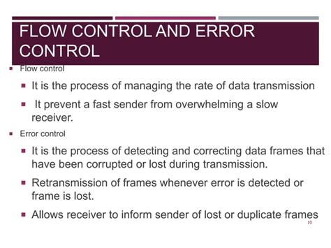 Data Link Control | PPTX | Computer Networking | Computing