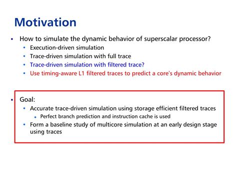 Ppt Accurately Approximating Superscalar Processor Performance From Traces Powerpoint