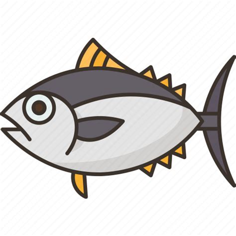 Tuna Fish Ocean Seafood Fresh Icon Download On Iconfinder