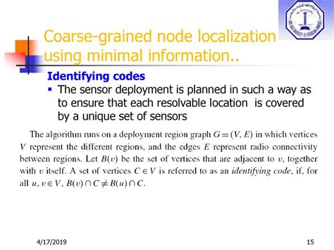 mobile ad hoc networks coe 549 localization ppt download