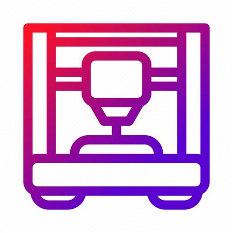 3d Printing Additive Manufacturing Technology Printer Model Icon Download On Iconfinder