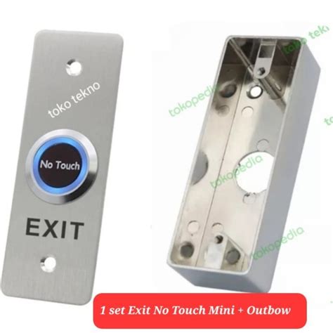 Jual Metal Exit Button With Ir Sensor Exit Button Metal No Touch Kecil Shopee Indonesia