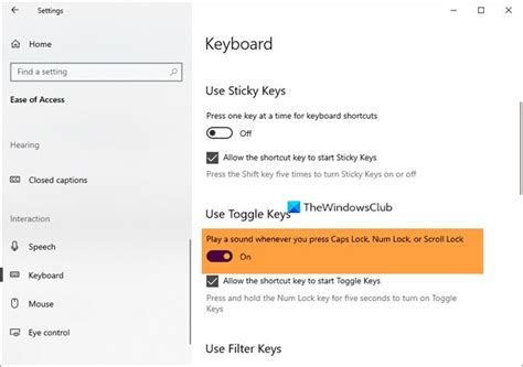 enable caps lock num lock scroll lock warning in windows 11