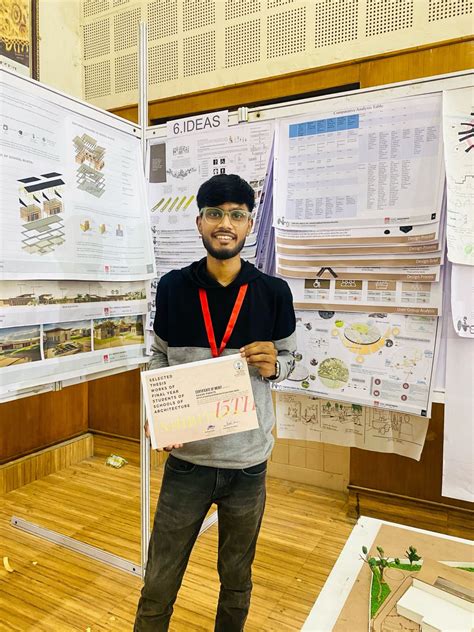 Got Certificate The Selected Thesis Works Of Final Year B Arch Organised By Iia Nagpur Ar