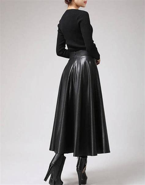 Жіноча Спідниця Сонце Кльош Міді З Екошкіри Nimfeya Шкіряна Чорна — Купити Недорого на Bigl Ua