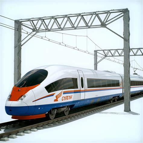 Speed Train Sapsan 3d Max