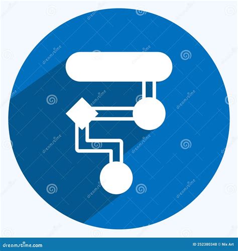 Icon Design Algorithm Suitable For Data Analytics Symbol Long Shadow