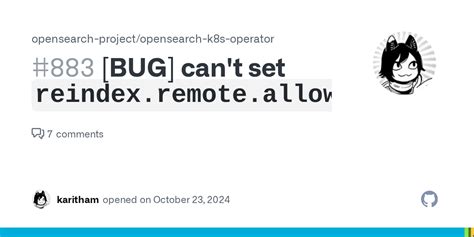 Bug Cant Set `reindexremoteallowlist` · Issue 883 · Opensearch Projectopensearch K8s