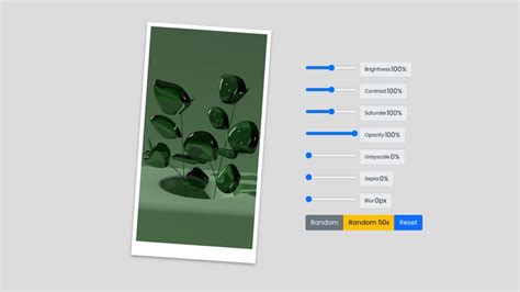 Codepen Weekly Challenge Interactive Photo Filters
