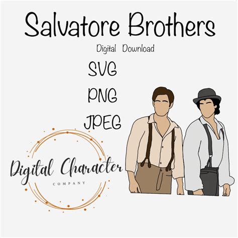 Salvatore Brothers Svg Png Jpeg Instant Download Etsy