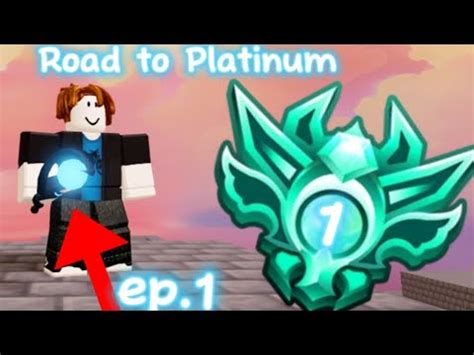 Road To Platinum Roblox Bedwars Youtube