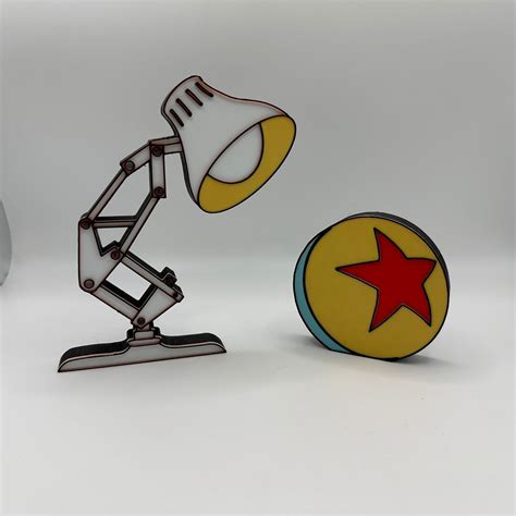 Pixar Luxo The Lamp And Pixar Ball Decoration Set Of D Printed Etsy