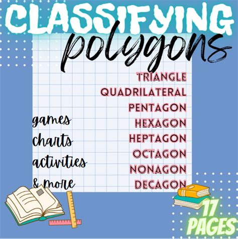 Classifying Shapes 2d Polygons Triangle To Decagon Made By Teachers