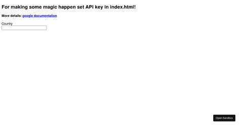 Autocomplete Codesandbox