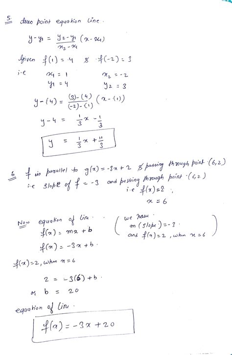 [solved] 3 f x 3x 4 4 f x linear functions ii find the