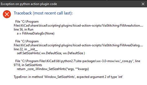 Python Error In Via Stitching Generator · Issue 28 · Easywrf Tools Kicad · Github