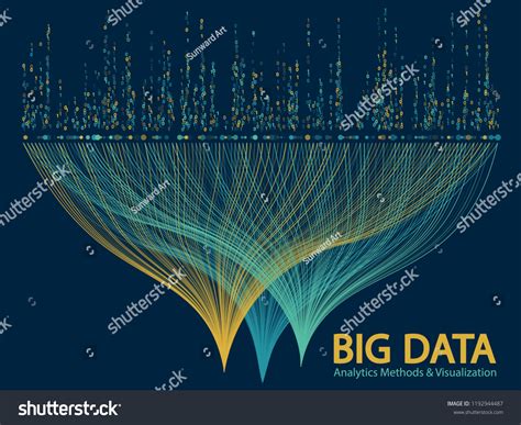 Big Data Analytics Methods Visualization Concept Stock Vector Royalty