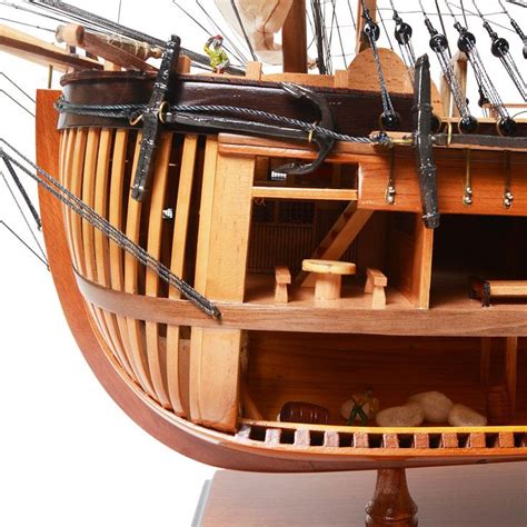 Hms Endeavour Open Hull Model Ship Model Ships Hull Endeavor