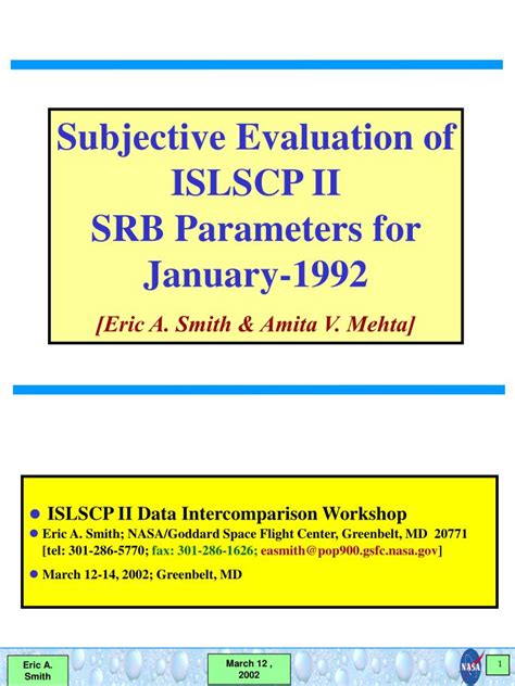 Ppt Islscp Ii Data Intercomparison Workshop Powerpoint Presentation Free Download Id 4371614
