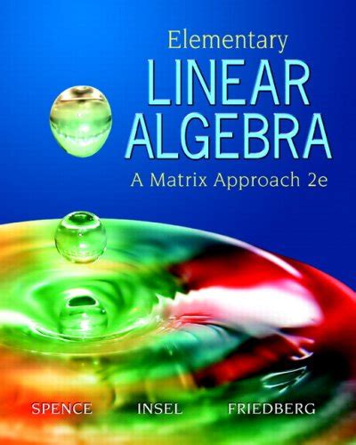 Ebook Center Elementary Linear Algebra A Matrix Approach 2nd