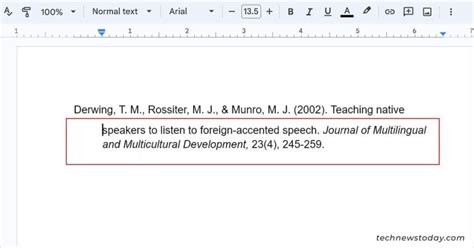 How To Indent Second Line In Google Docs For Citations