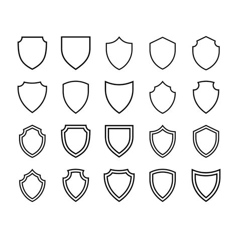 Shield Icon Vector Design Templates 14744401 Vector Art At Vecteezy