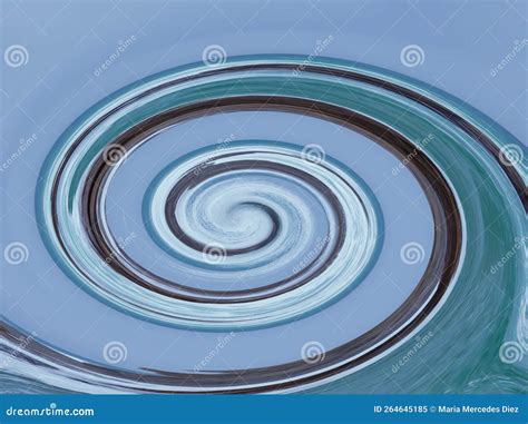 Wave From Concentric Squares On The Surface Bright Milky Radio Wave Abstract Background Stock