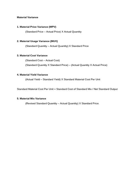 Variance Pdf Variance Prices