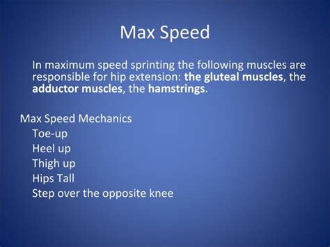 Sprint Power Point PPT Running And Jogging Fitness And Exercise
