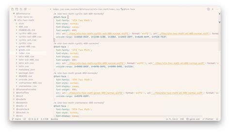 Font Missing Stix Two Math Issue Fontsource Fontsource GitHub