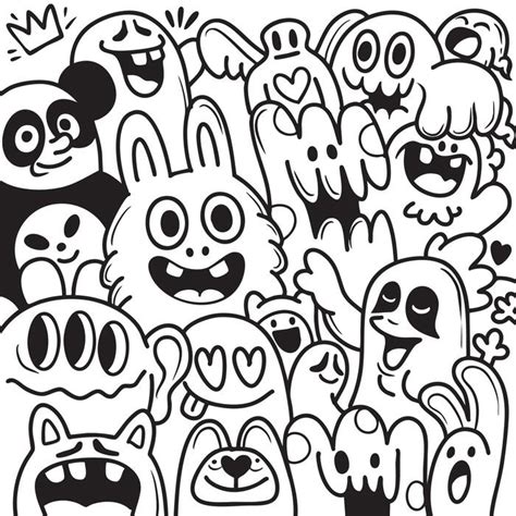 Doodle Characters Vector Art Icons And Graphics For Free Download