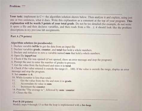 Solved Problem Your Task Implement In C The Algorithm