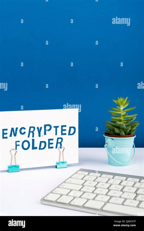 Conceptual Caption Encrypted Folderprotect Confidential Data From