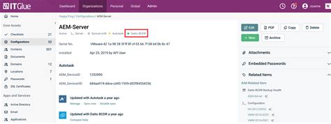Integrating With Datto Backup