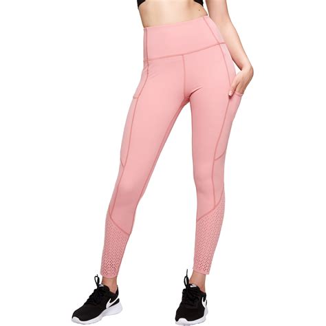 High Waisted Tummy Control Laser Cuttingpunching On Legs With Side