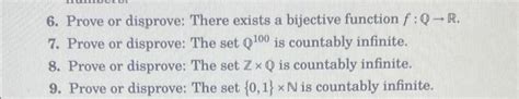 solved 6 prove or disprove there exists a bijective