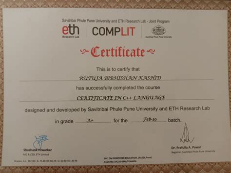 rutuja kashid on linkedin successfully completed the course