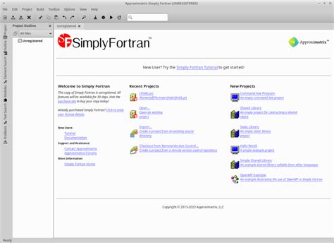 Install Simply Fortran On Linux Snap Store