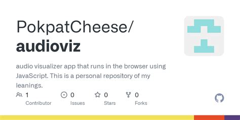 Github Pokpatcheese Audioviz Audio Visualizer App That Runs In The Browser Using Javascript