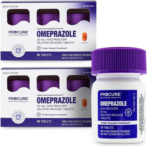 Procure Omeprazole Delayed Release Acid Reducing Tablets